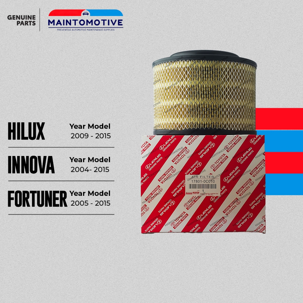 Toyota Engine Air Filter for Hilux 2009-15 / Fortuner 2005 - 2015 ...