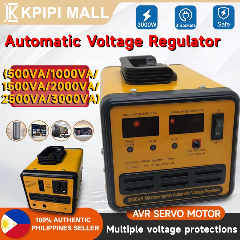 AVR Automatic Voltage Regulator 220V/3000 watts SVR-3000VA Servo Type ...
