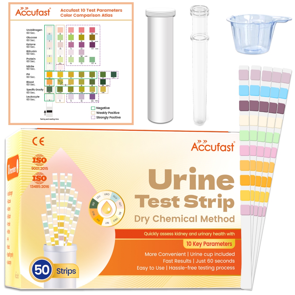 ACCUFAST 50Pcs Urine Test Strip 10Item Health check self | Shopee ...