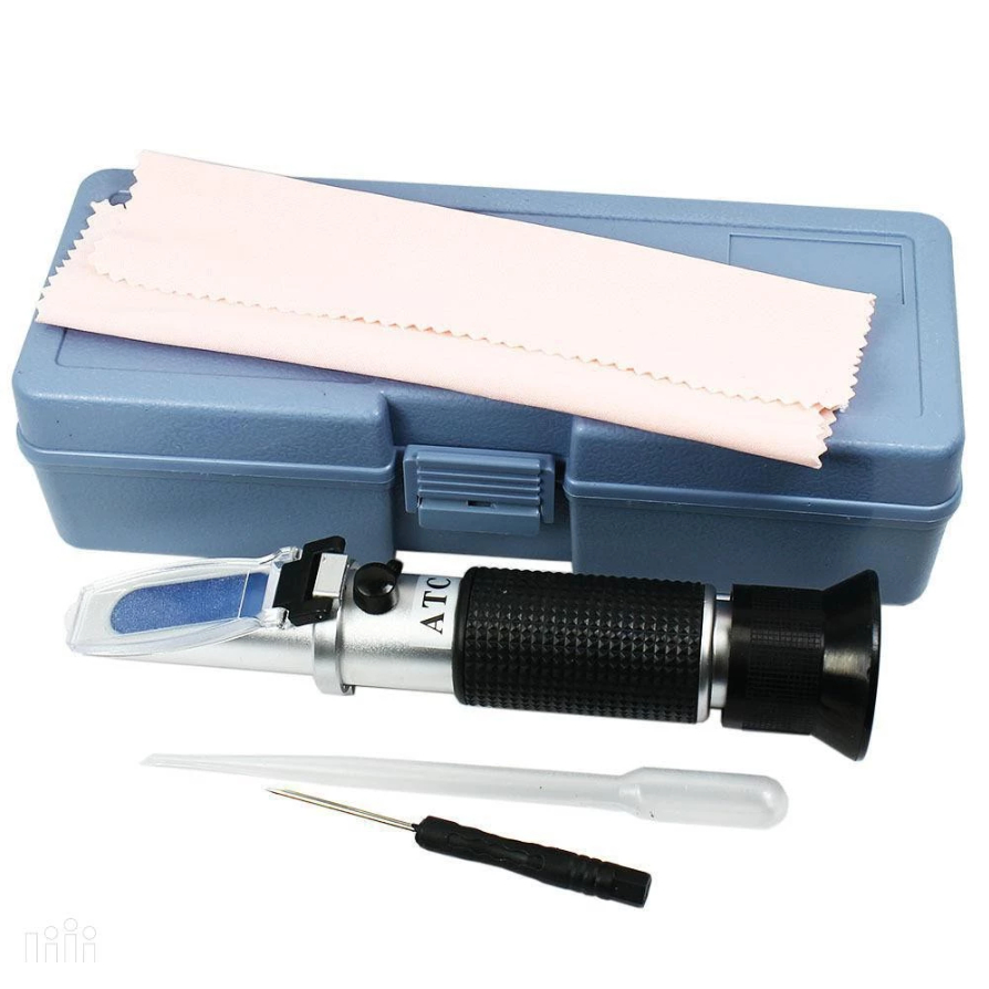 BT- PORTABLE REFRACTOMETER BRIX REFRACTOMETER SUGAR METER (0-90% ...