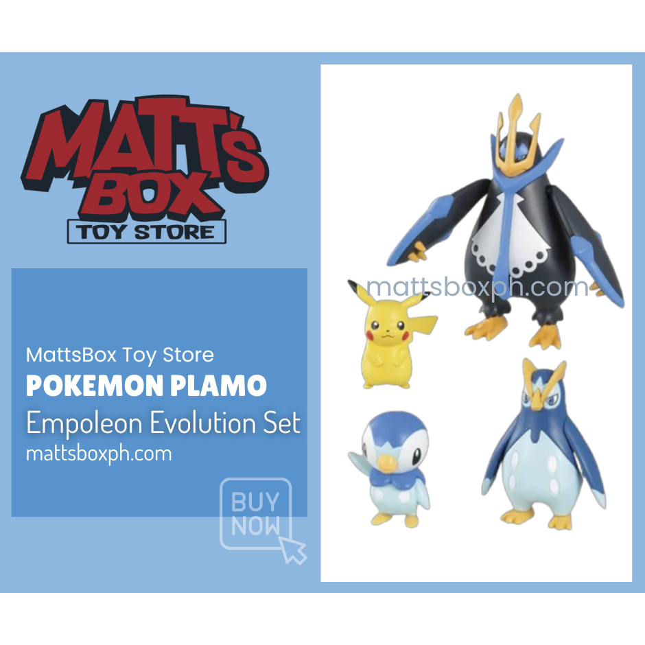 [1224] Pokemon Plamo Collection Empoleon Evolution Set | Shopee Philippines