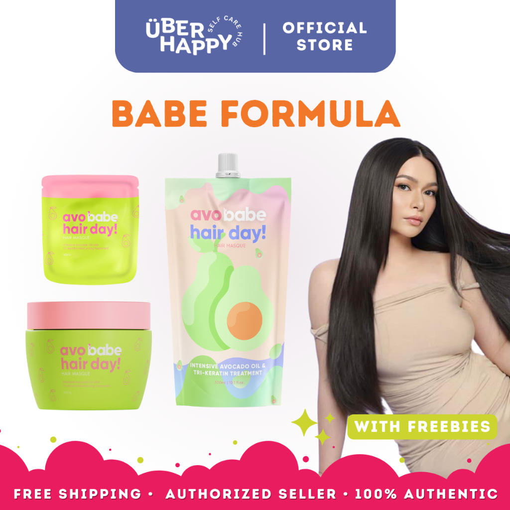 [WITH FREEBIES] Babe Formula | Avo Babe Hair Day in Jar, Refill Pack ...