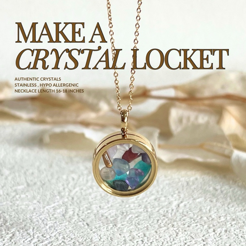 𝐂𝐔𝐒𝐓𝐎𝐌𝐈𝐙𝐄𝐃 𝐂𝐑𝐘𝐒𝐓𝐀𝐋 𝐋𝐎𝐂𝐊𝐄𝐓 | Shopee Philippines