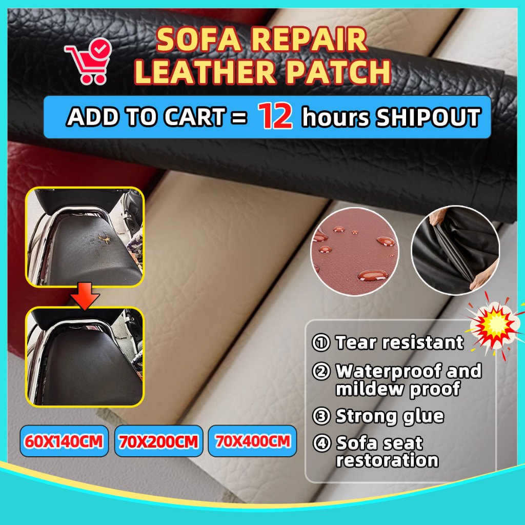 Leather repair patch [140X60CM] Self-adhesive repair subsidy sofa hole ...