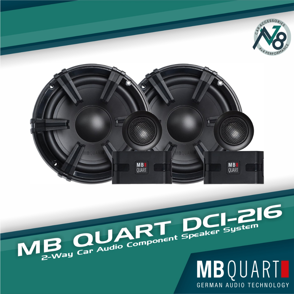 MB QUART DC1-216 6.5" 2-Way Car Audio Speaker System Genuine | Shopee ...