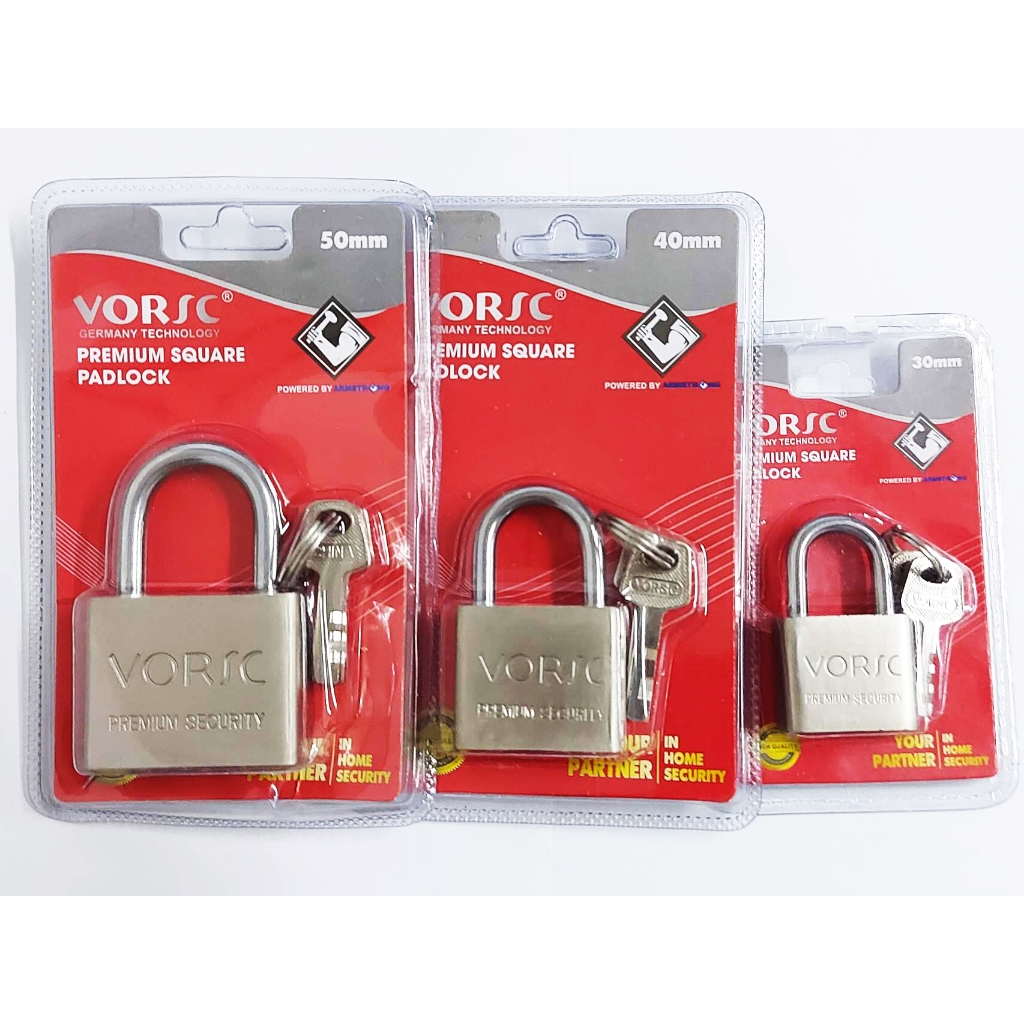 VORSC Stainless Padlocks With Key Short Gate Door Security Podlock ...