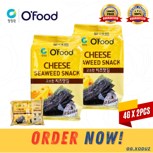 2pcs O'FOOD Cheese Seaweed Snack Pack of 2pcs - 2 x 4grams - perfect ...