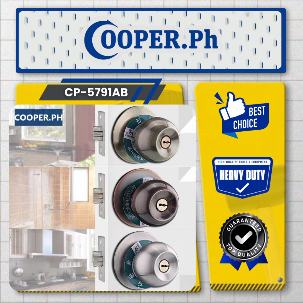 Cooper.ph CP-5791ab high quality stainless doorknob set | Shopee ...