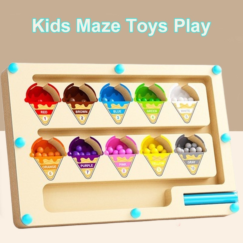 Classification Number Maze Game for Toddler Magnetic Board Beads ...