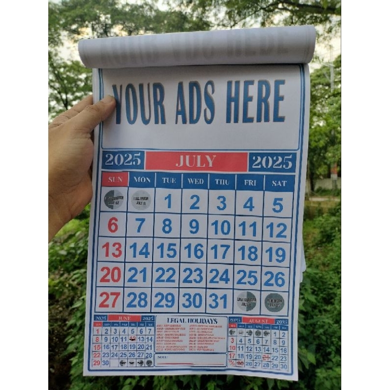 A4 Size Calendar (Adds on top) | Shopee Philippines