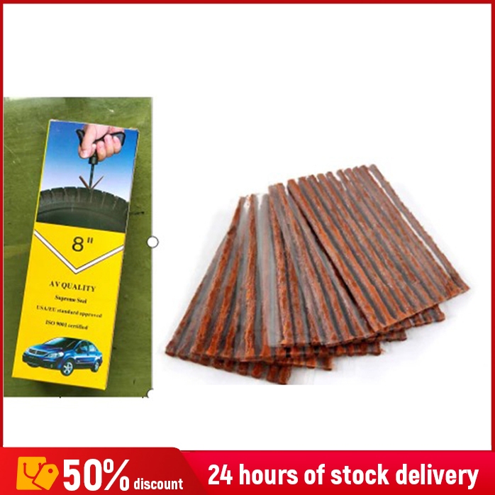 100PCS Car Tubeless Seal Strip Tyre Plug Tire Puncture Repair Recovery ...