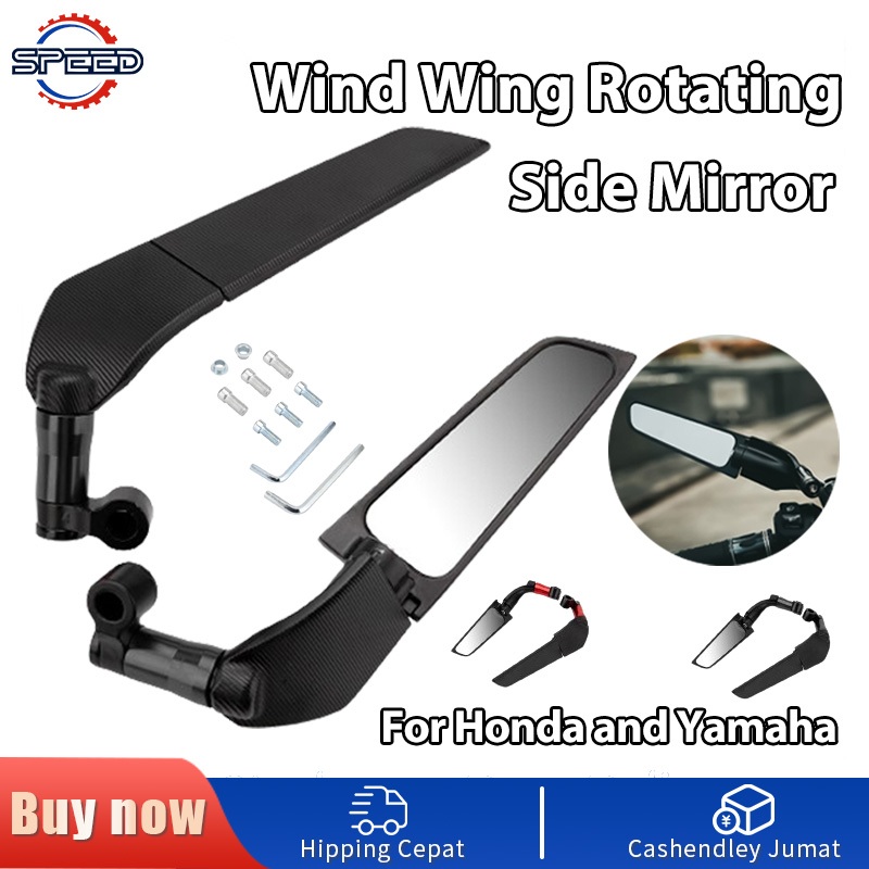 CNC Wind Wing Rotating Side Mirror Universal Reduces Wind Resistance ...