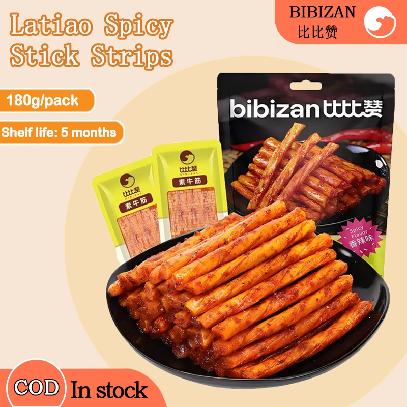 BIBIZAN Latiao Spicy Stick Strips 180g Big Gluten Chinese Snacks Food | Shopee Philippines