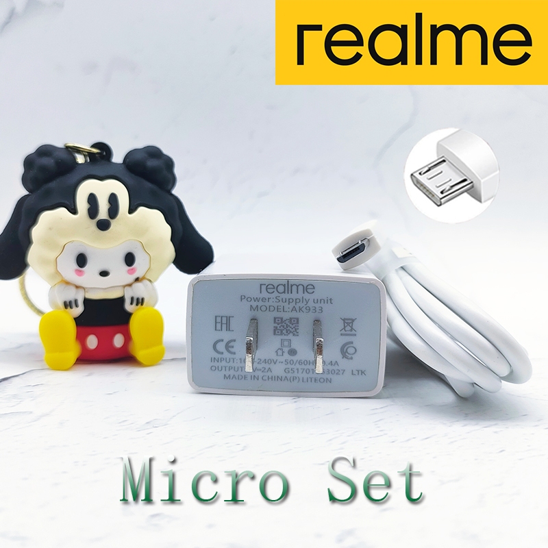 Realme Charger Original Fast Charger 25W Micro USB/Type-C Cable For ...