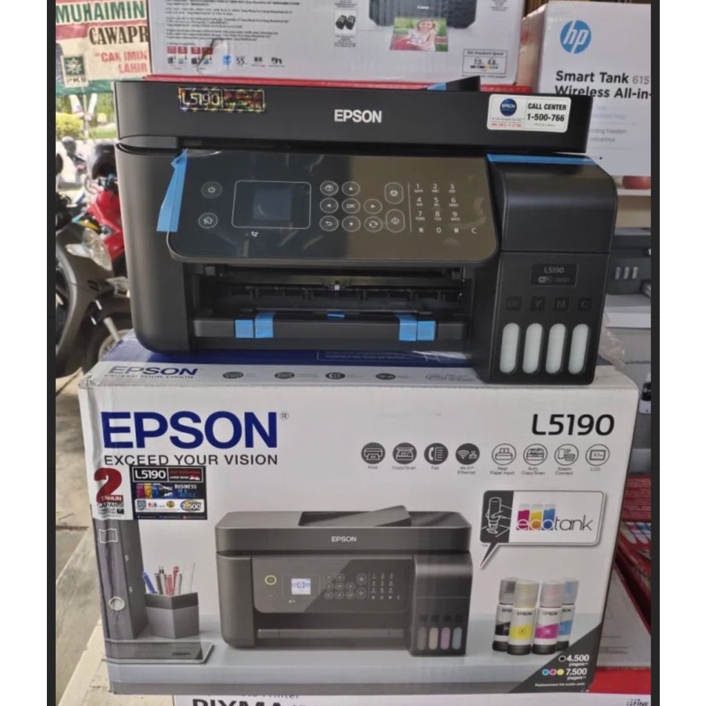 EPSON Printer Eco Tank ET-5190” Multifunction Wireless 3 In 1 | Shopee ...