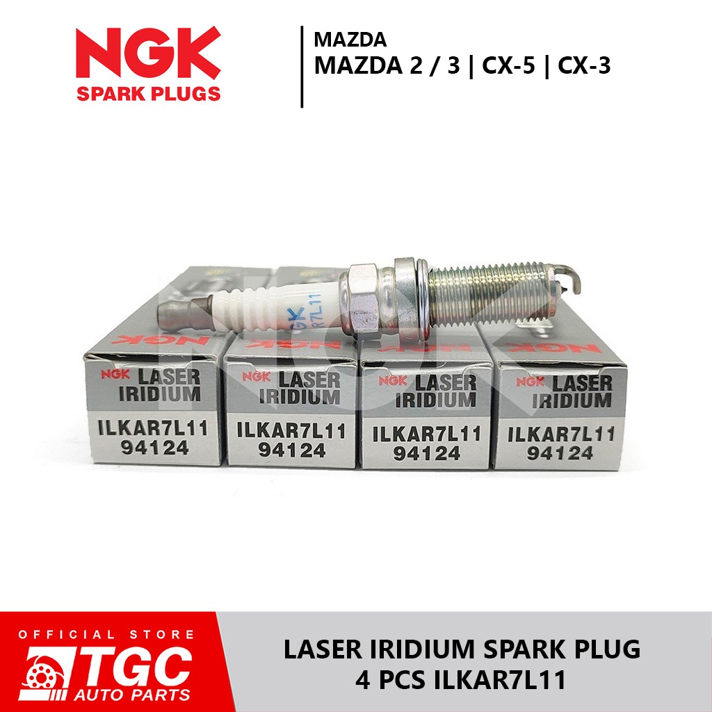 NGK Laser Iridium Spark Plug Mazda 2 1.5 / 3 1.5 | 2.0 / 6 2.5 / CX-5 ...