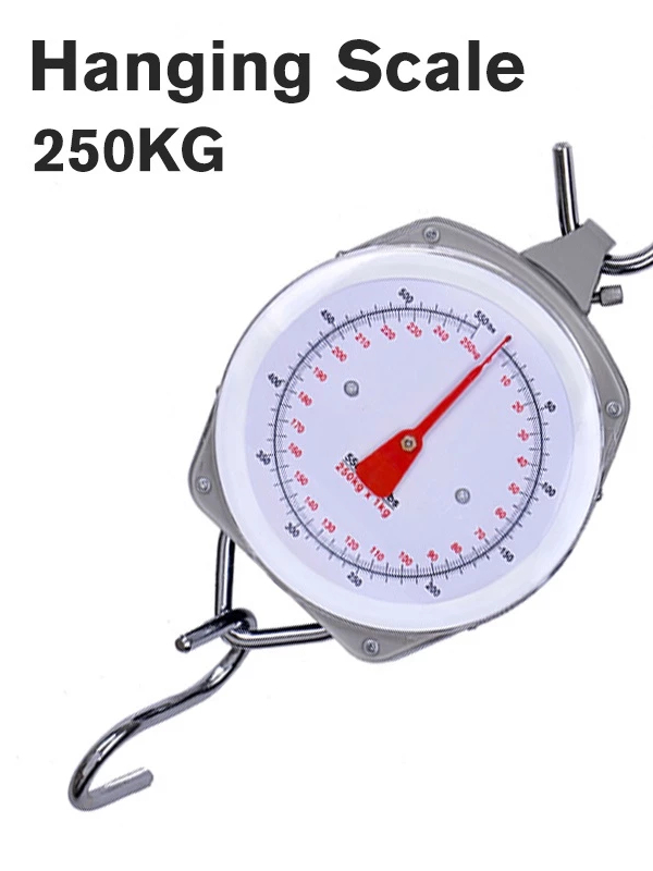 250kg Hanging Scale Portable Spring hook Scale Kitchen Weighing ...