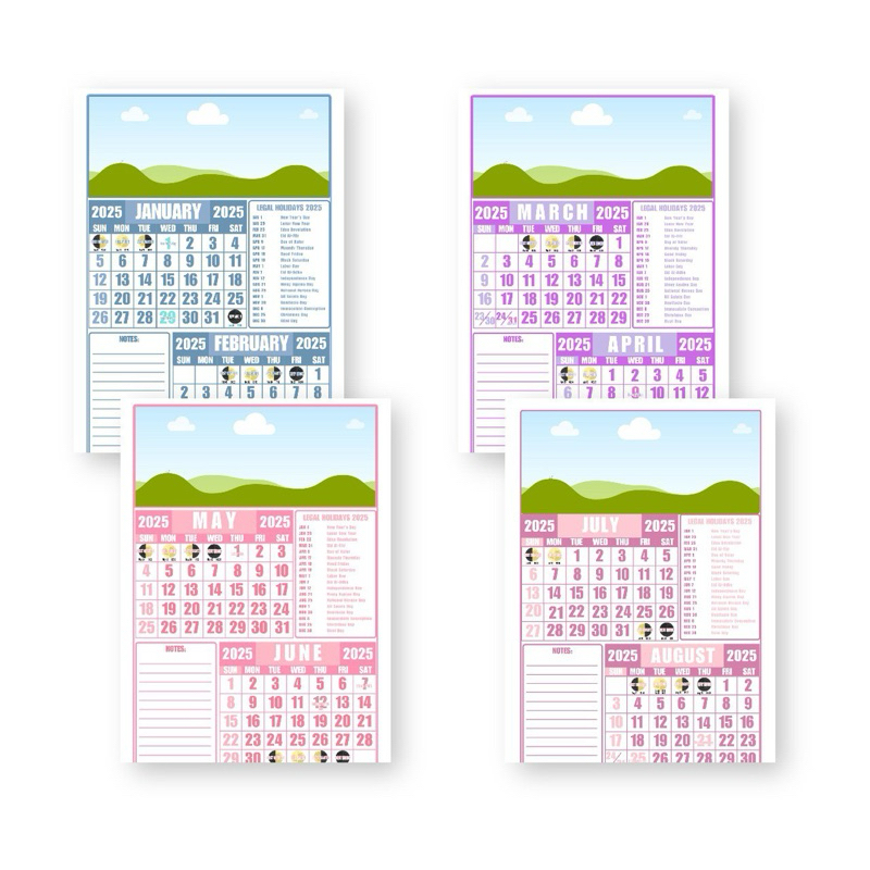 PAPERIA | 2025 Colored Commercial calendar | Shopee Philippines