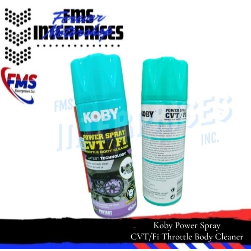 Koby Power Spray CVT/Fi Throttle Body Cleaner 450mL/600mL 1pc. | Shopee ...
