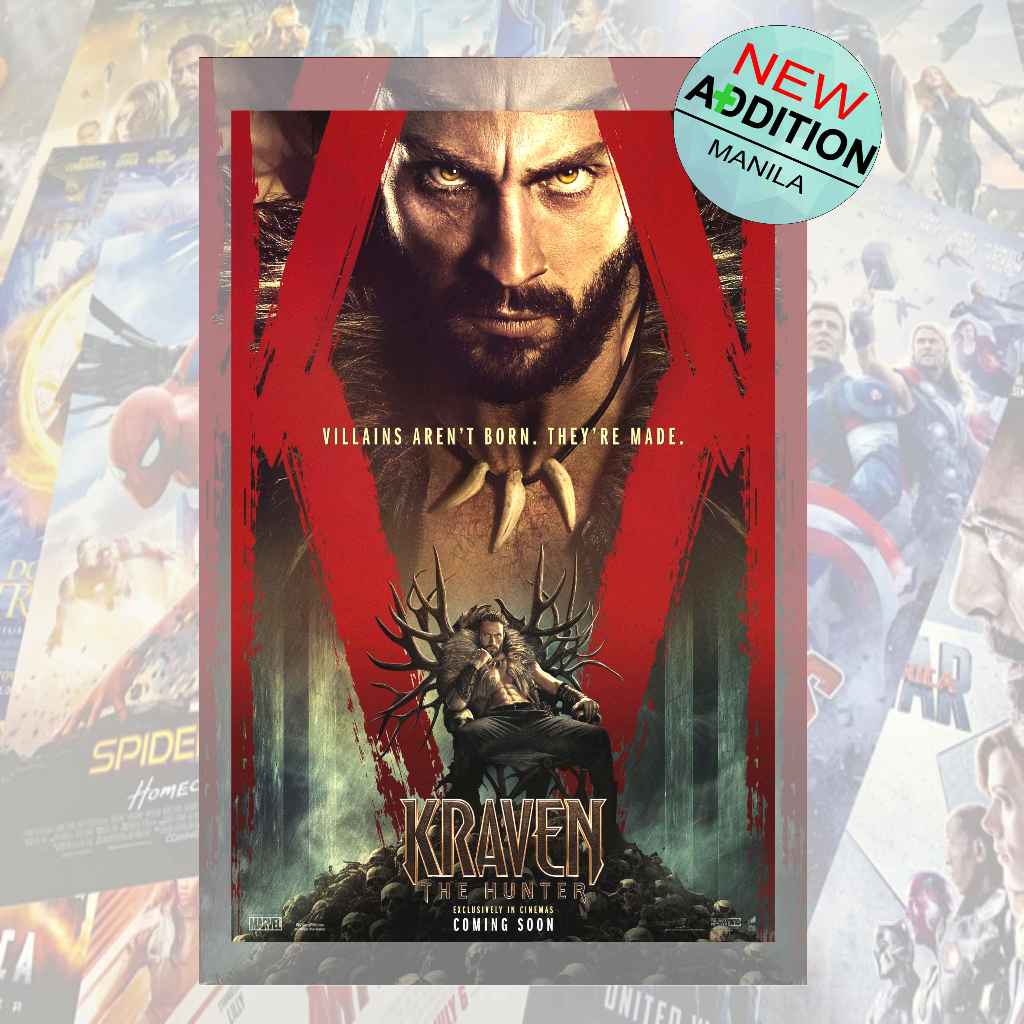 KRAVEN THE HUNTER Large Glossy Poster | Shopee Philippines