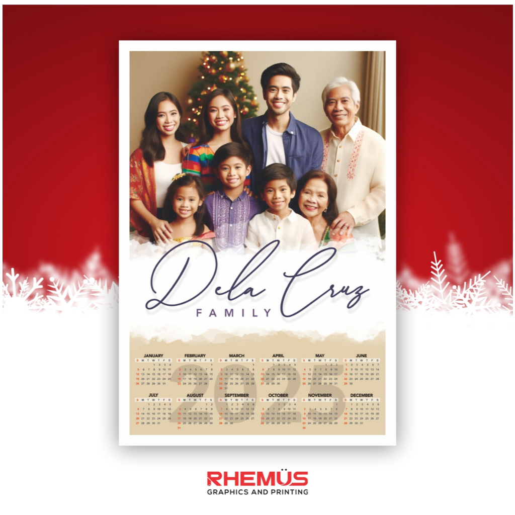 2025 CALENDAR for FAMILY or BUSINESS GIVEAWAY (POSTER TYPE) 300gsm ...