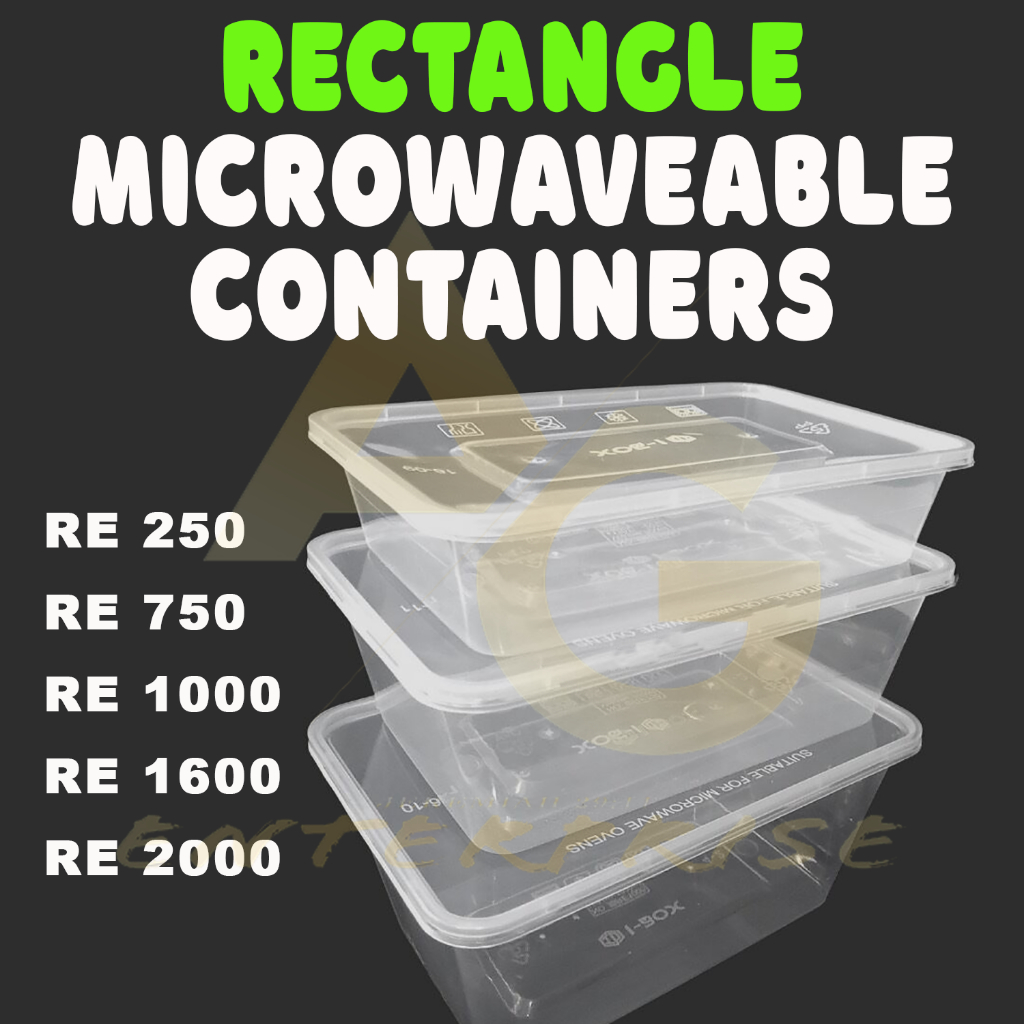 Rectangle Microwaveable Container with Lid | Shopee Philippines