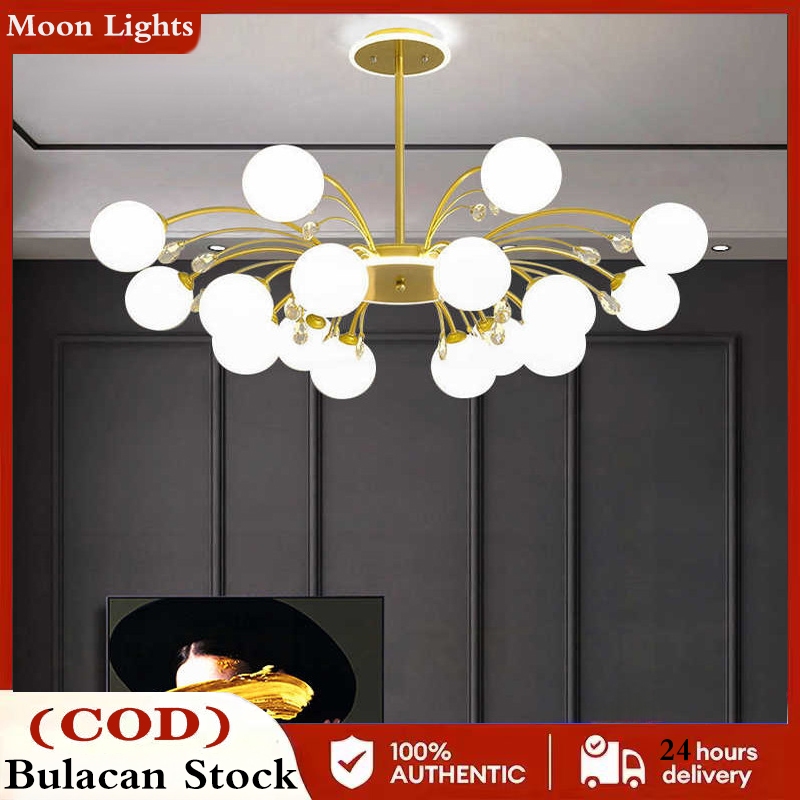 Modern Ceiling Chandelier For Living Room Pendant Lamp Tri Color Haging ...