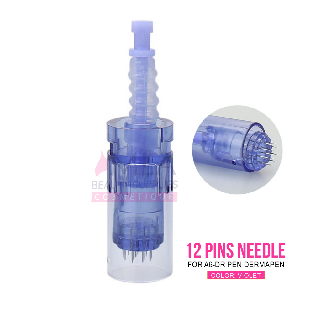 12 Pins for A6-DR Pen Dermapen (VIOLET) | Shopee Philippines