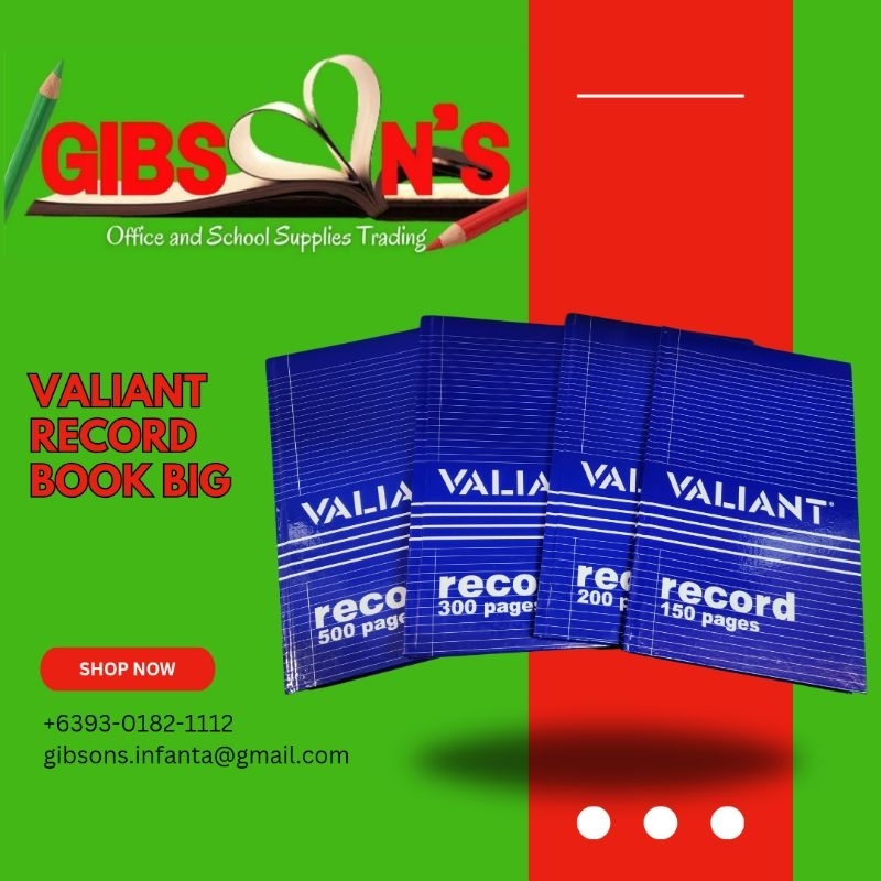VALIANT Record Book BIG 150 - 500 pages | Shopee Philippines
