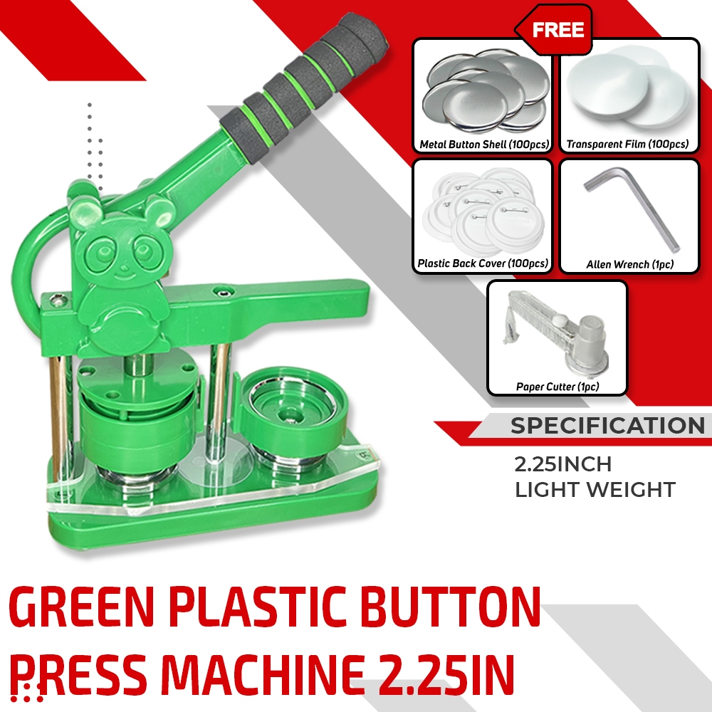 Green Plastic Button Press Machine (2.25inch) | Shopee Philippines