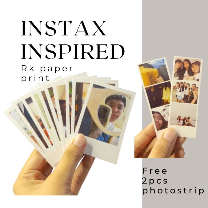 Instax mini inspired with 2 pcs photostrip | Shopee Philippines