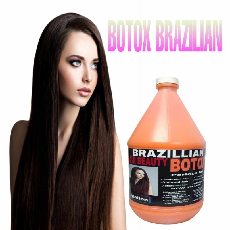 BOTOX BRAZILIAN 1 Gallon hair treatment for soft and shiny,80% straight ...