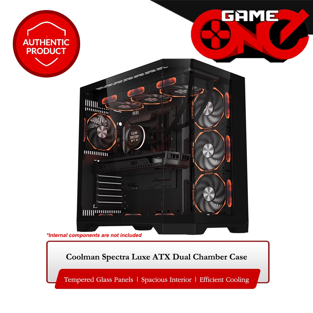 Coolman Spectra Luxe ATX Dual Chamber PC Case | Shopee Philippines