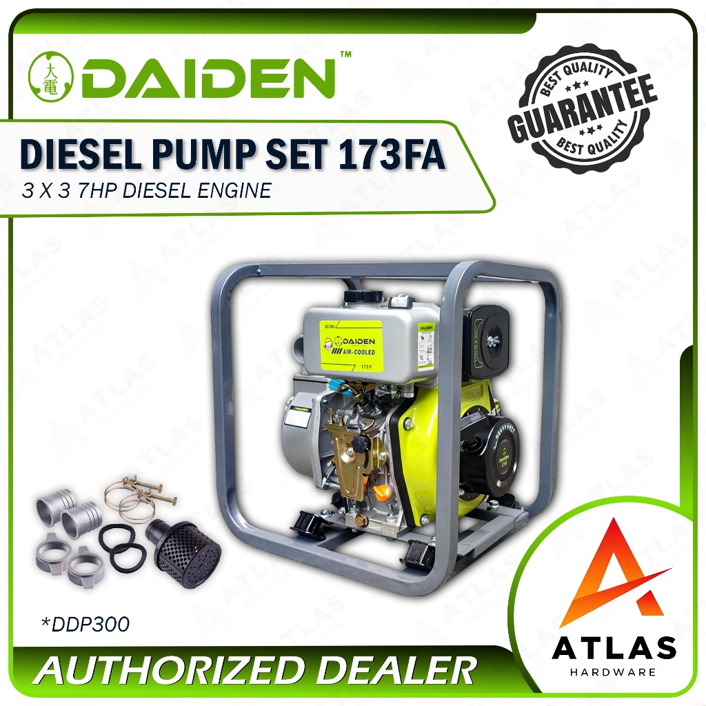 Daiden 3x3 Diesel Engine Water Pump 173FA | Shopee Philippines
