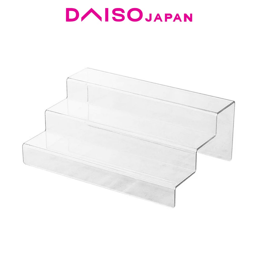 Daiso Clear Display Stand Wide 3 Stage | Shopee Philippines