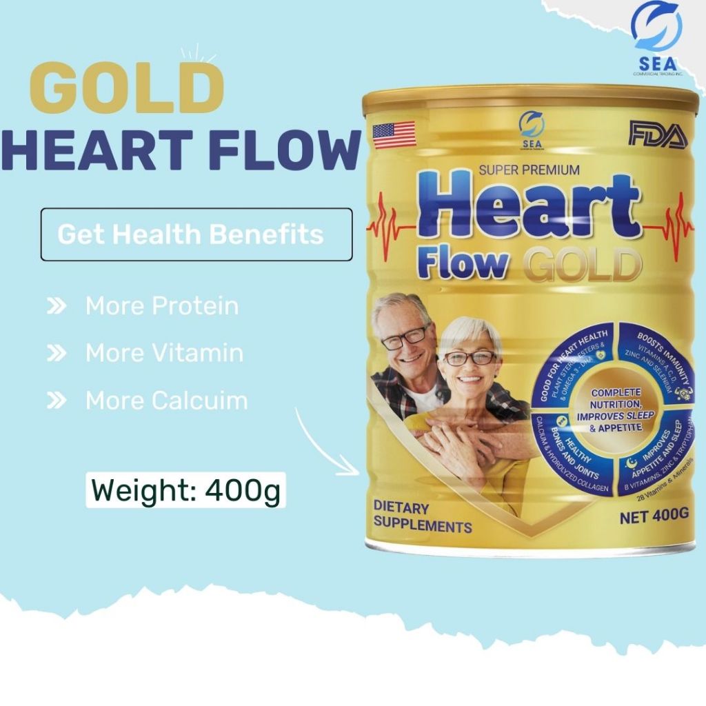 Heart Flow Gold Milk Good for Heart and Blood Pressure 400g | Shopee ...