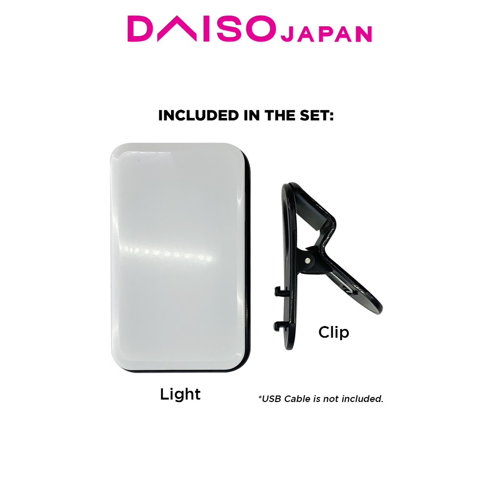Daiso Shooting Supporting USB Light with Clip | Shopee Philippines
