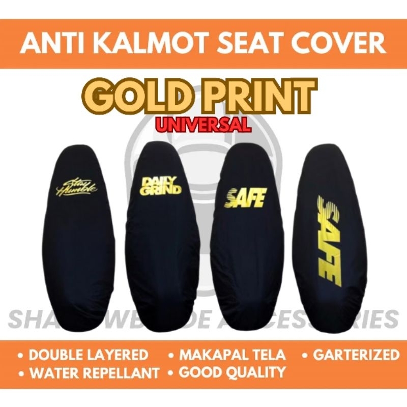 DAILY GRIND, SAFE AND STAY HUMBLE GOLD PRINT ANTI KALMOT SEAT COVER ...