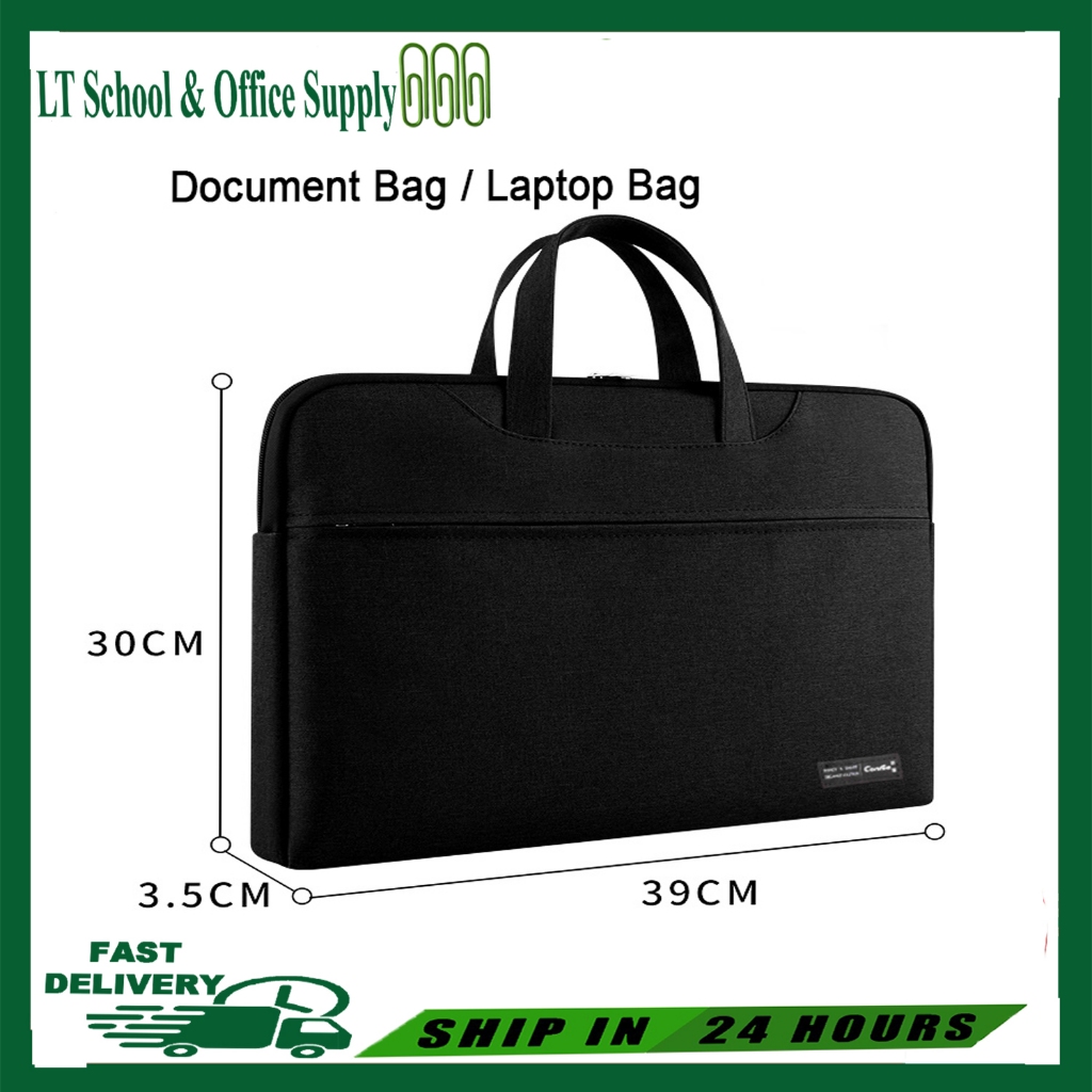 Document Bag / Laptop Bag Lightweight Business Briefcase color Black ...
