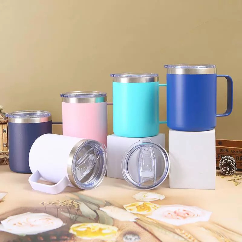 2024 new model，Coffee Mug Insulated with Handle - 400ml Stainless Steel ...