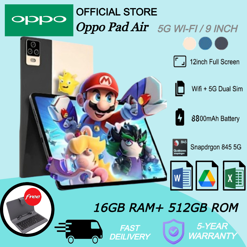 OPPO PAD AIR PRO Tablet 16GB RAM+512GB ROM Full HD Learning Tablet ...