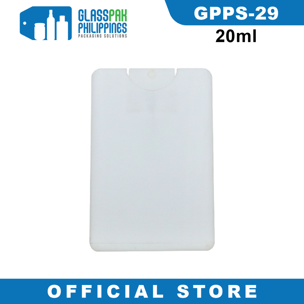 Glasspak 20ML Empty Clear And White Mini Square Pocket Perfume Alcohol ...