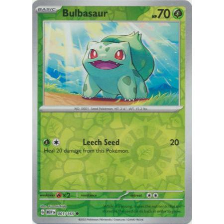 Bulbasaur - 001/165 - Reverse Holo | POKEMON TCG: Scarlet and Violet ...