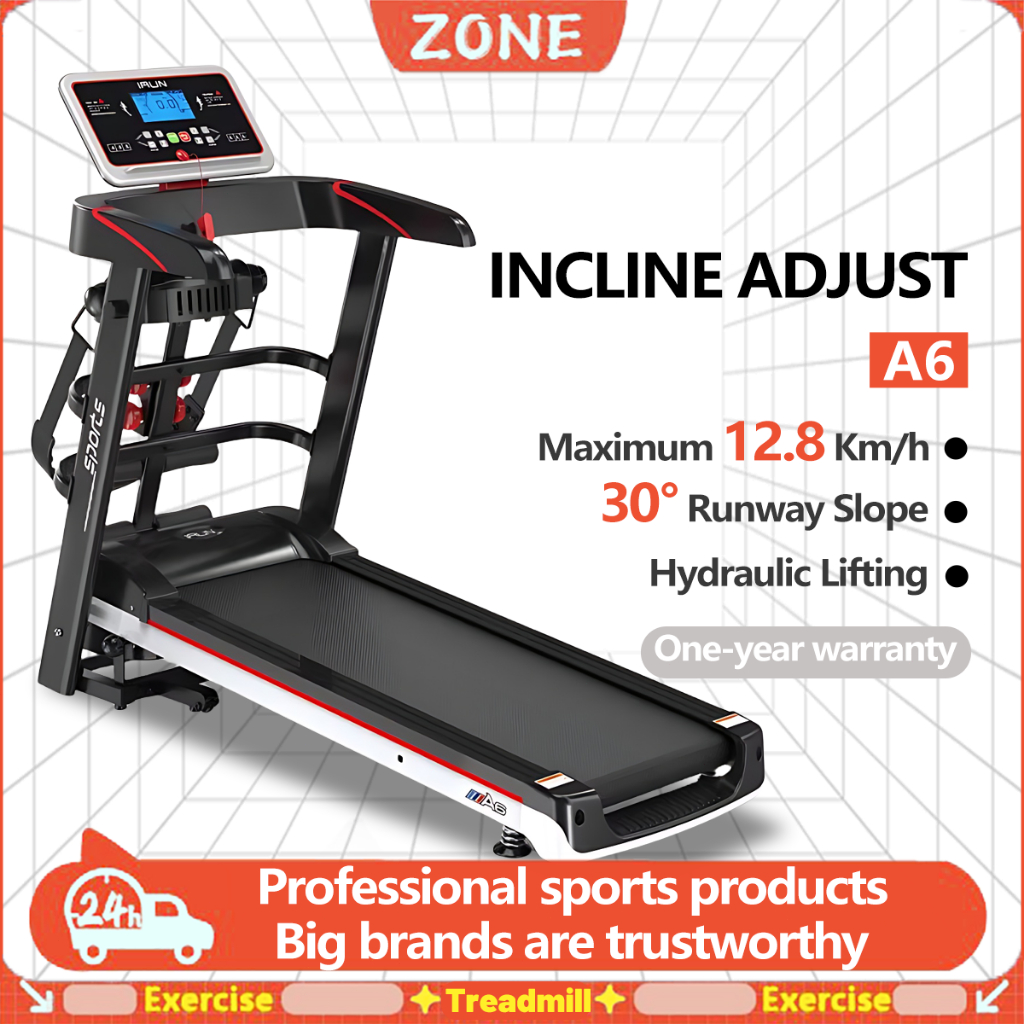 Treadmill Foldable Heavy Duty Multi-functional Treadmill 13km/h ...