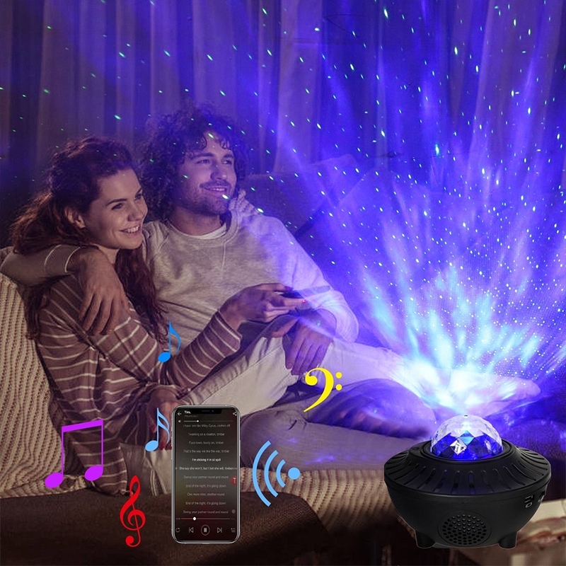 Led Star Projector Night Light Galaxy Starry Projector With Music ...