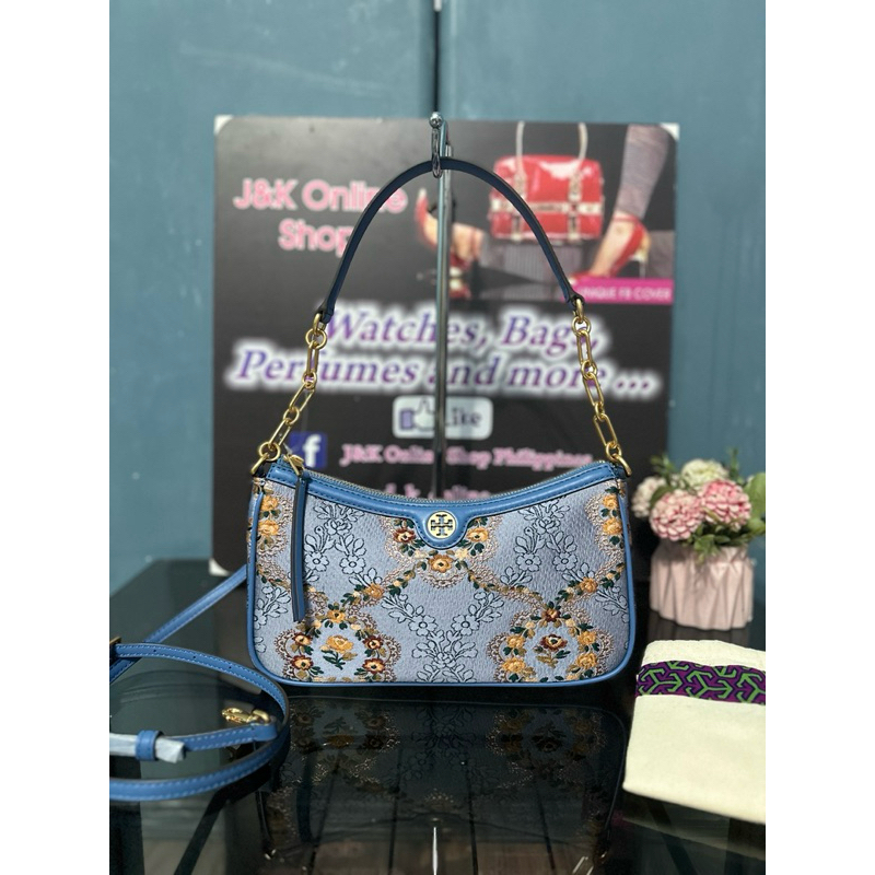 Tory Burch T Monogram Brocade Studio | Shopee Philippines