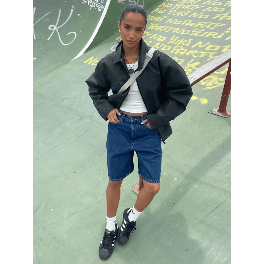 y2k Denim Shorts 90's Retro Maong Short Unisex Shorts Korean Casure ...