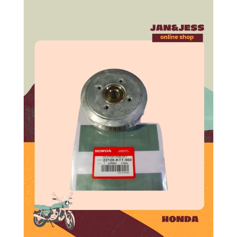 Honda genuine tmx supremo/xr150/xr125/tmx150 clutch wheel hub set for ...