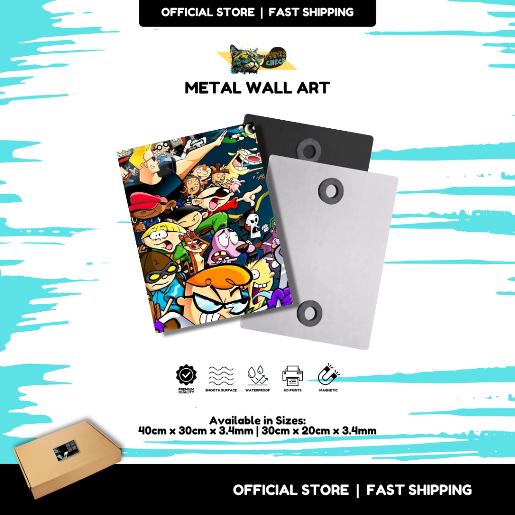Metal Portrait | Magnetic Aluminum Poster | Cartoons | Shopee Philippines