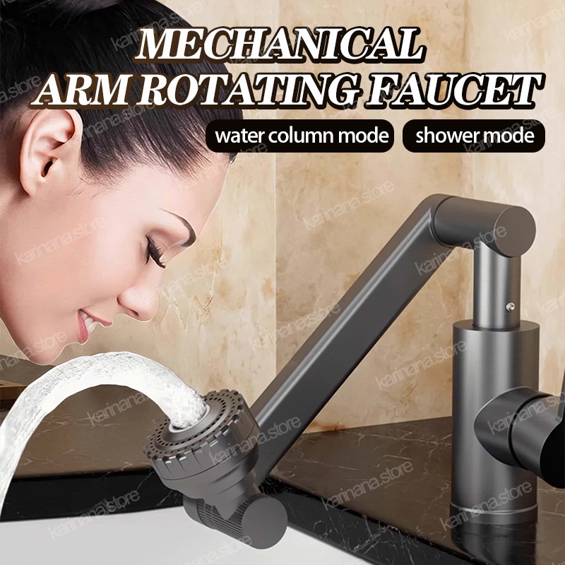 1080° Stainless Faucet Degree Rotating Single Cold sink/Wall Mounted ...